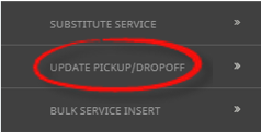 Update Pickup & Dropoff